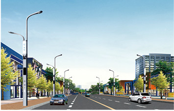 5g City 160lm/W Smart Led light Street Light 60 Watt with smart pole ...