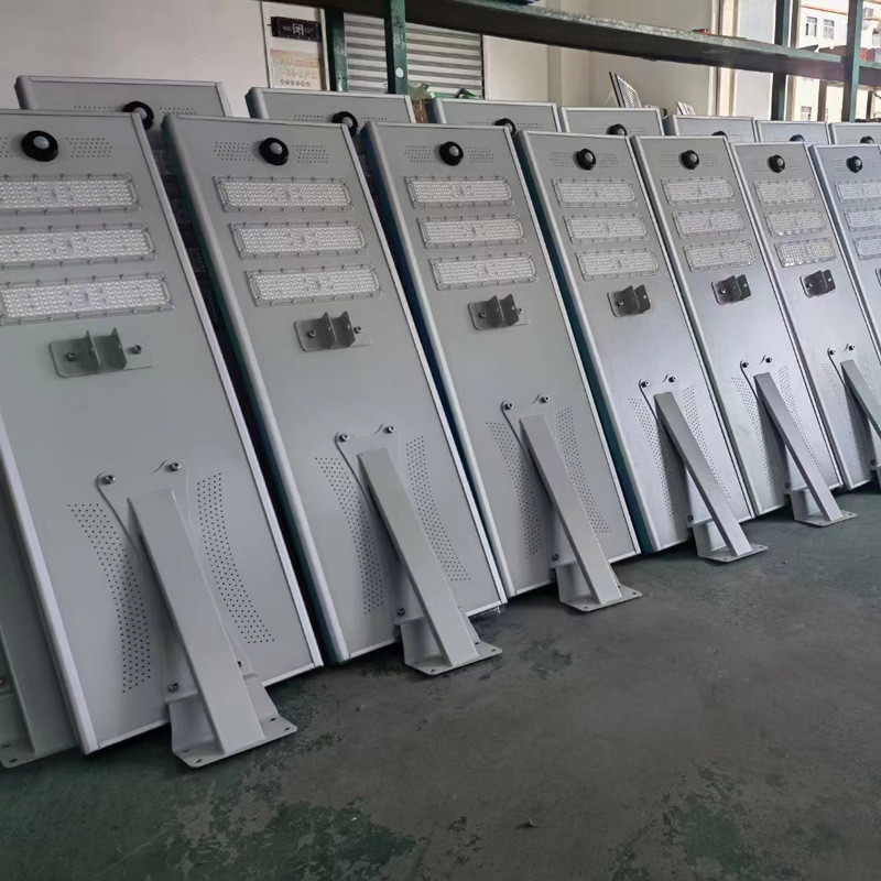 1000 Lumen City Road Smart Solar led light Street Light 50W 80 Watt 120 ...