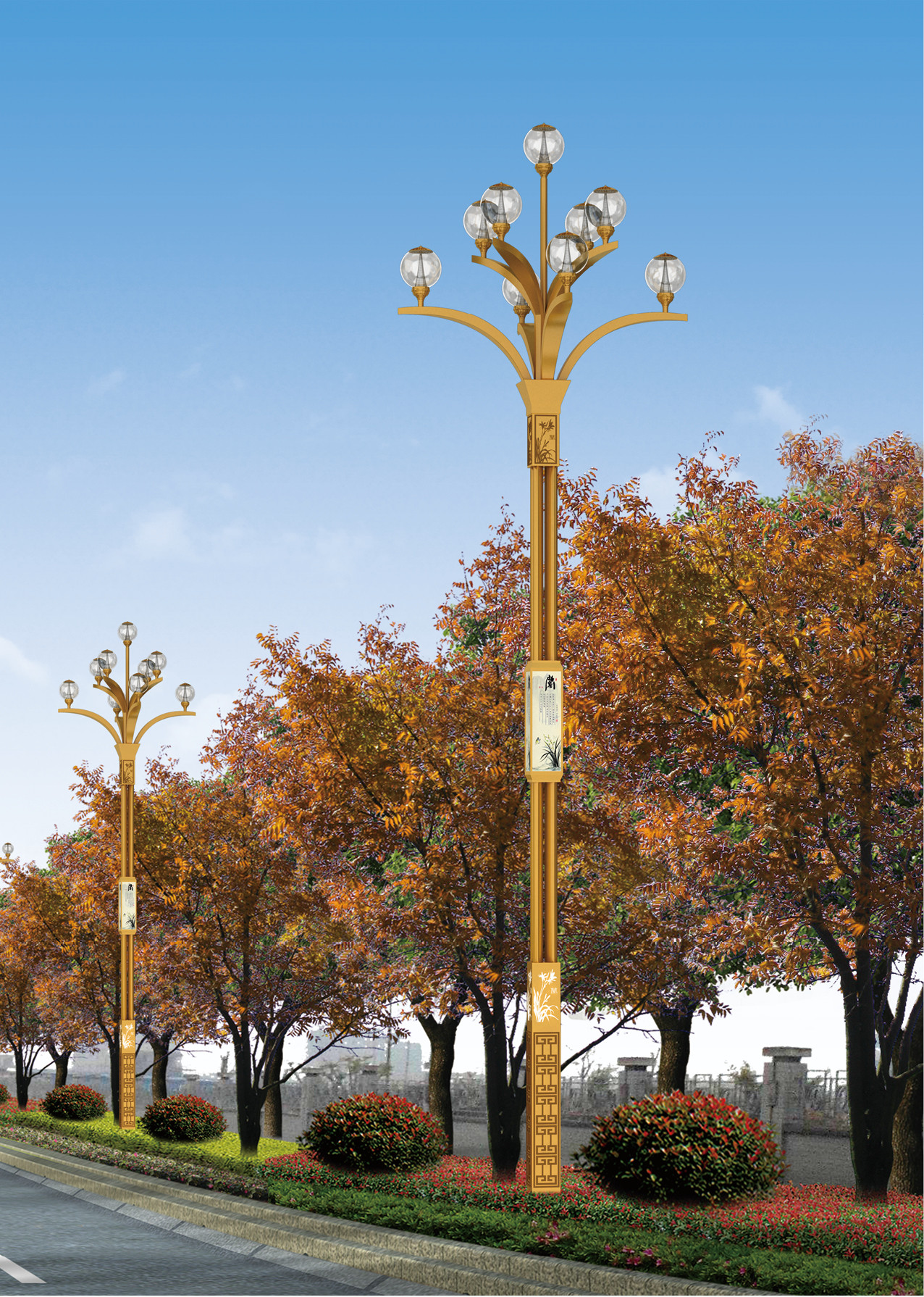 150 Watt Commercial Outdoor Led Light street light With Pole Security ...